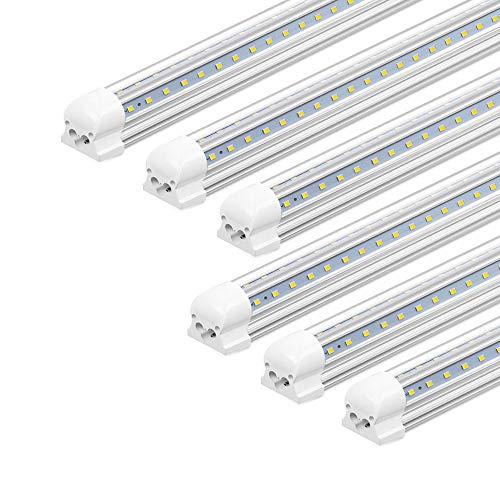12 Pack 6FT LED Tube Light T8 Integrated Single Fixture for Utility ...