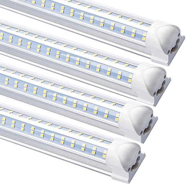 20 Pack 8Ft LED Shop Light Fixture, 144W Integrated LED Tube Light ...