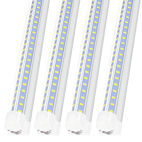 AQIQUUT LED Shop Lights 4FT 50W 6500K 7000LM Clear White - 110V ...