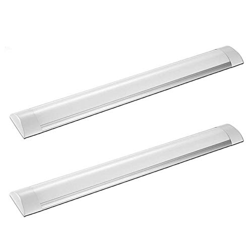 Flushmount Linear LED Ceiling Light, 20W 2 Foot LED Tube Light Fixture ...