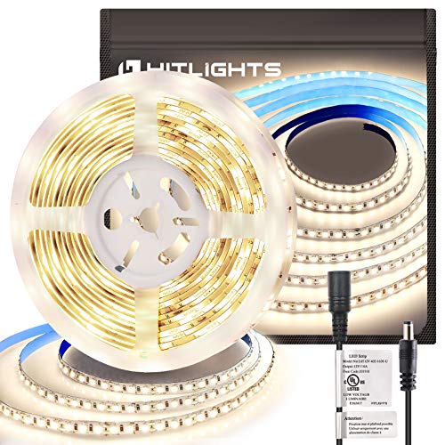 HitLights Neutral White LED Strip Lights, UL-Listed Premium High ...