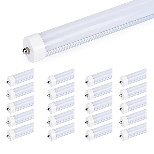 HMINLED T8 8 Feet LED Tube Light Single Pin, 45W (90W equivelant), FA8 ...