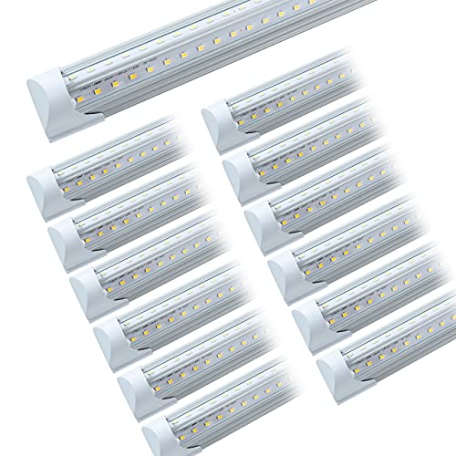 HOLDWILL 12 Pack T8 Led 6FT 54W Integrated V Shaped Tube Light,Linkable ...