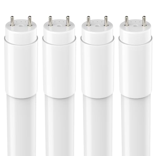 JESLED 4 Pack T8 LED Tube Lights 4FT, Fluorescent Replacement, 48 Inch ...