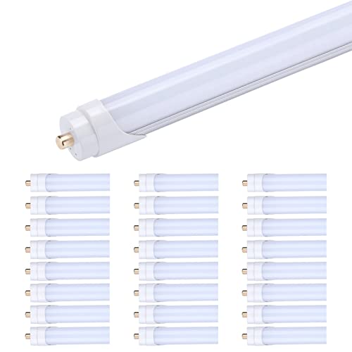 JOMITOP 8ft 6000K T8 LED Tube Light for Garage 45W Replacement 100 Watt ...