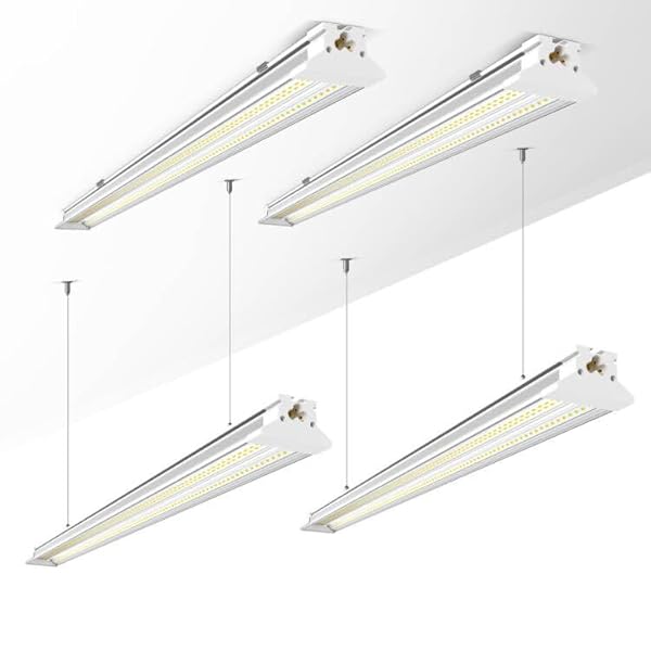 Led Shop Lights For Workshop 4ft, New Upgrade Hanging/Surface Mount 4 ...