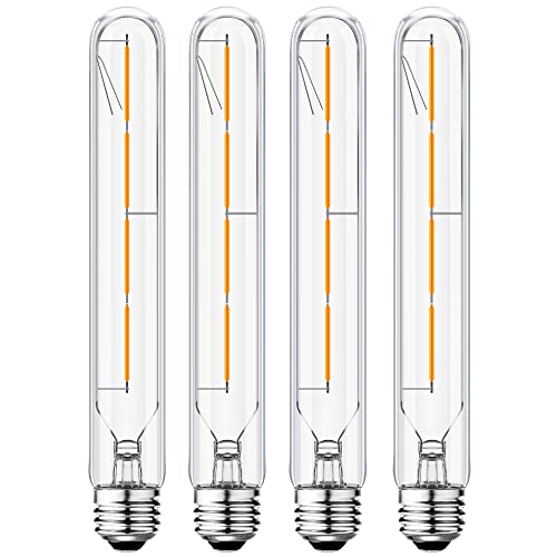 LED Tube Bulbs,Soft White 3000K,T10 Dimmable LED Filament Bulb,8.9in ...