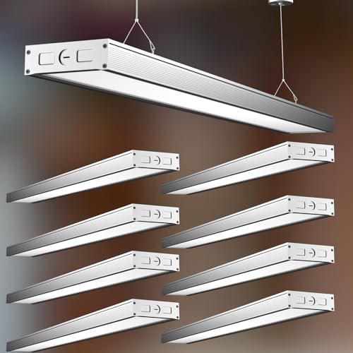 Lightdot Compact 8FT LED Shop Lights, Diamond PMMA Cover with 5FT ...