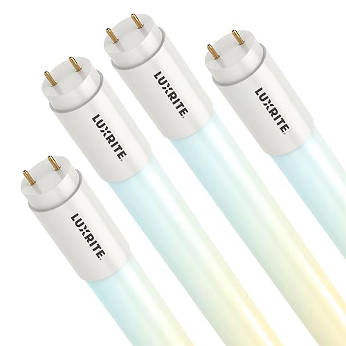 LUXRITE 4FT T8 LED Tube Lights, Type B, 12W/15W/18W Tunable, 5 Colors ...