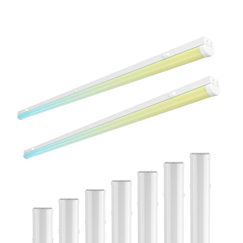 OKQ 8FT LED Linear Light Fixture, 8 Foot LED Shop Lights 100W/90W/80W ...