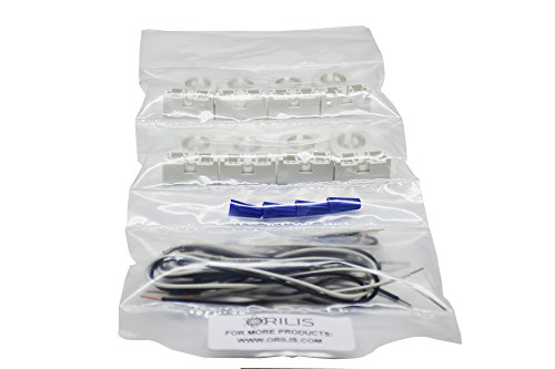 ORILIS 4 Light Fluorescent to LED Retrofit Conversion Kit - Includes (8) Lamp Holders , (4) 4 Ft ...