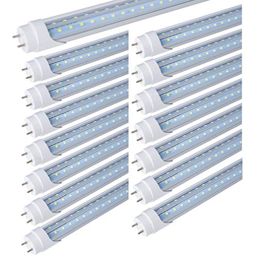 signmark 15 Pack T8 V Shaped 6FT 40W LED Tube Light Bulb,G13 Base,Dual ...