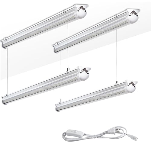 Skymoatled 4Pack 4FT LED Shop Light Garage Lights,50W 6000K 7500LM ...