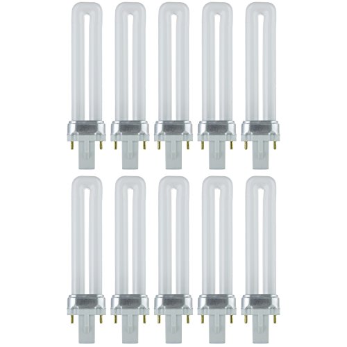 Sunlite PL7/SP41K 10PK 2-Pin Fluorescent 7W 4100K Cool White U Shaped ...