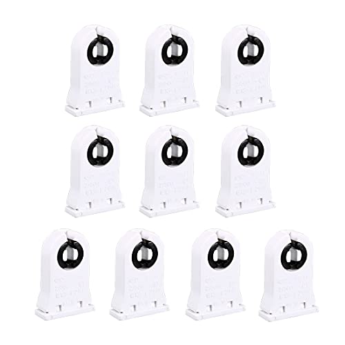 uxcell 10Pcs T8/T12 Fluorescent Light Holder G13 Base Non-Shunted ...